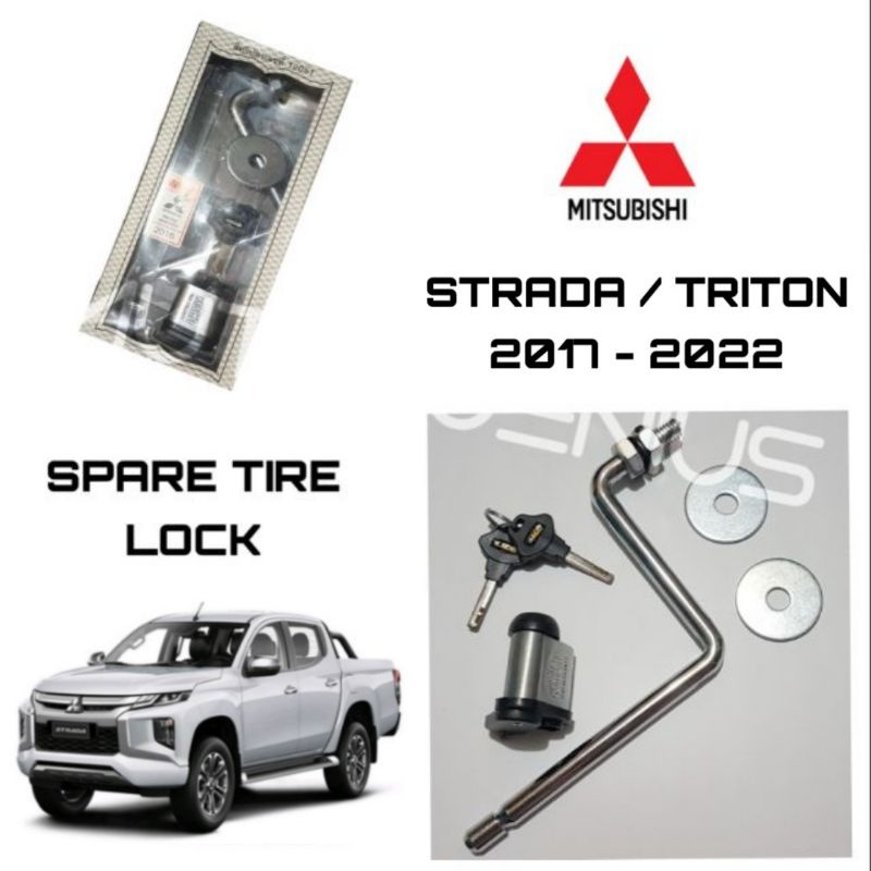 KACO Spare Tire Lock for MITSUBISHI STRADA TRITON 2016 2017 2018 2019 ...