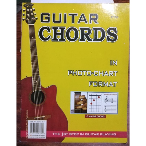 GUITAR CHORDS. In Photo-Chart Format. The Ist Step In Guitar Playing ...