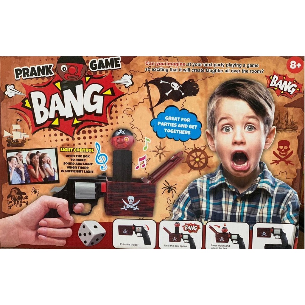 [SG Ready Stocks] Desktop Game Prank Toys Pirate Roulette Gun Bang Game ...
