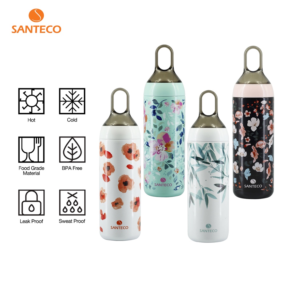 Santeco Eco Thermos Bottle Vacuum Flask 500ml Hot & Cold Stainless ...