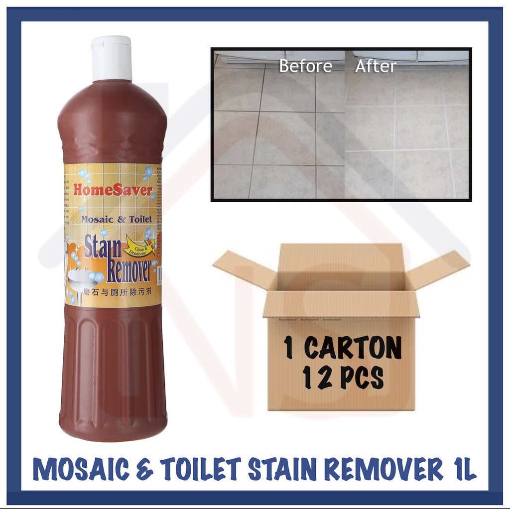 Mosaic and Toilet Stain Remover 1L (1 Carton 12 Bottles) | Shopee Singapore