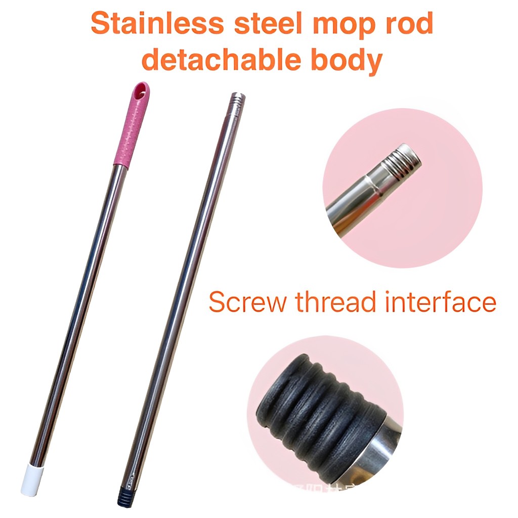 Thickened And Lengthened Stainless Steel Mop Rod / Broom / Threaded ...