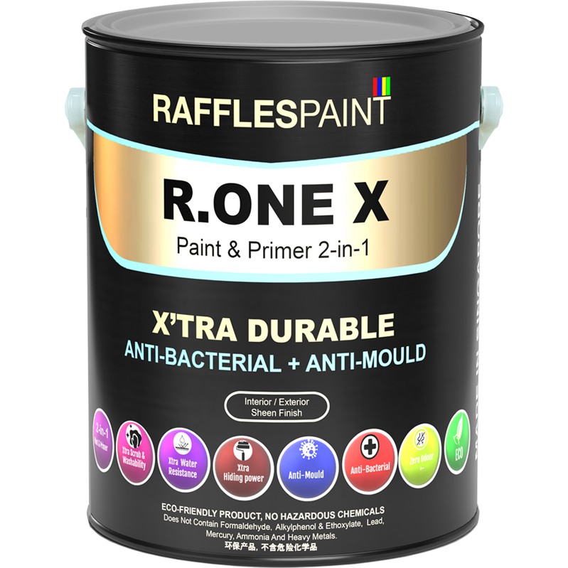 Raffles Paint R.ONE X 1LITRE (Xtra Powerful Anti-Bacterial Protection ...