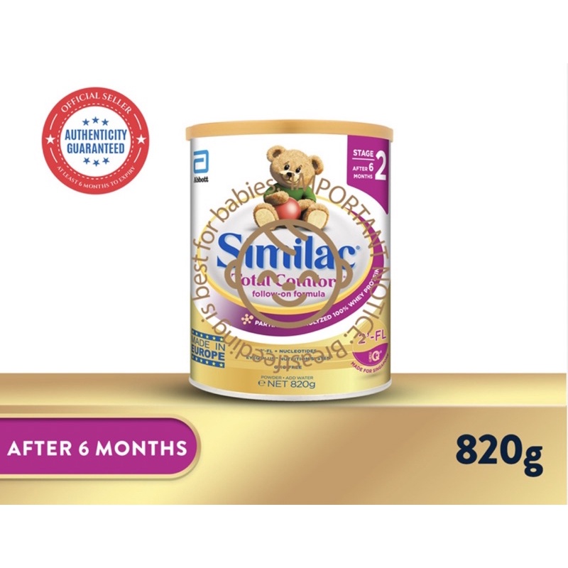Similac Total Comfort Follow On Formula Stage 2 820G (6M+) | Shopee ...