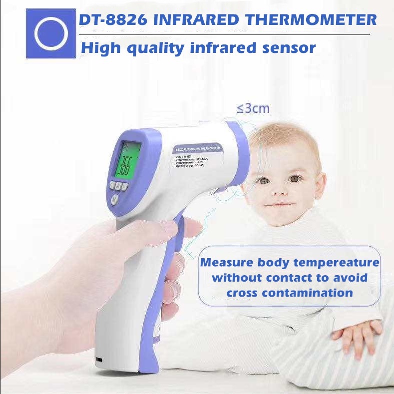 Non-contact Digital Infrared Thermometer Touchless Forehead | Shopee ...