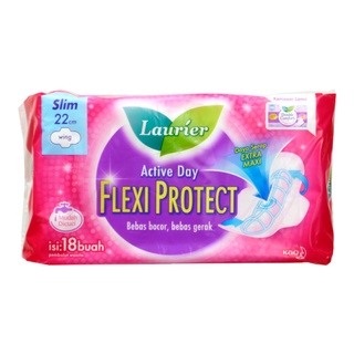 Laurier Active Day Flexi Protect Slim Wing 22cm 18s | Shopee Singapore