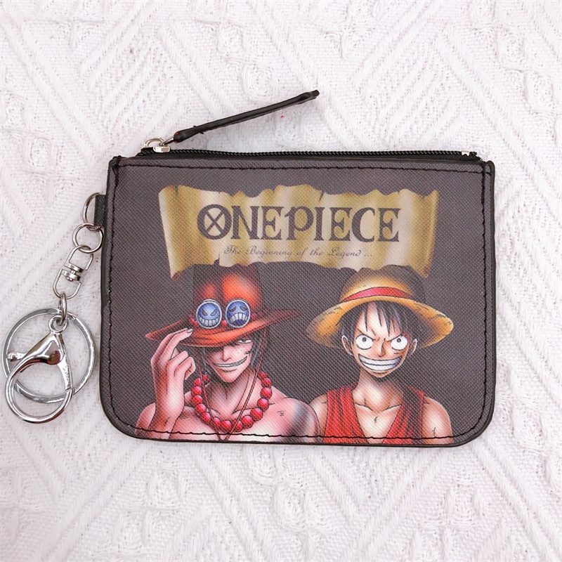 One Piece Theme Coin Purse Fashion Mini Kids Card Bag Cartoon Anime ...