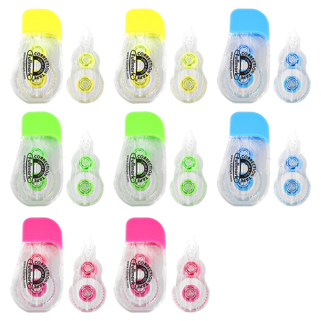 Fullmark Model G Refillable Correction Tape - 8+8 pack(5mm x 10m each ...