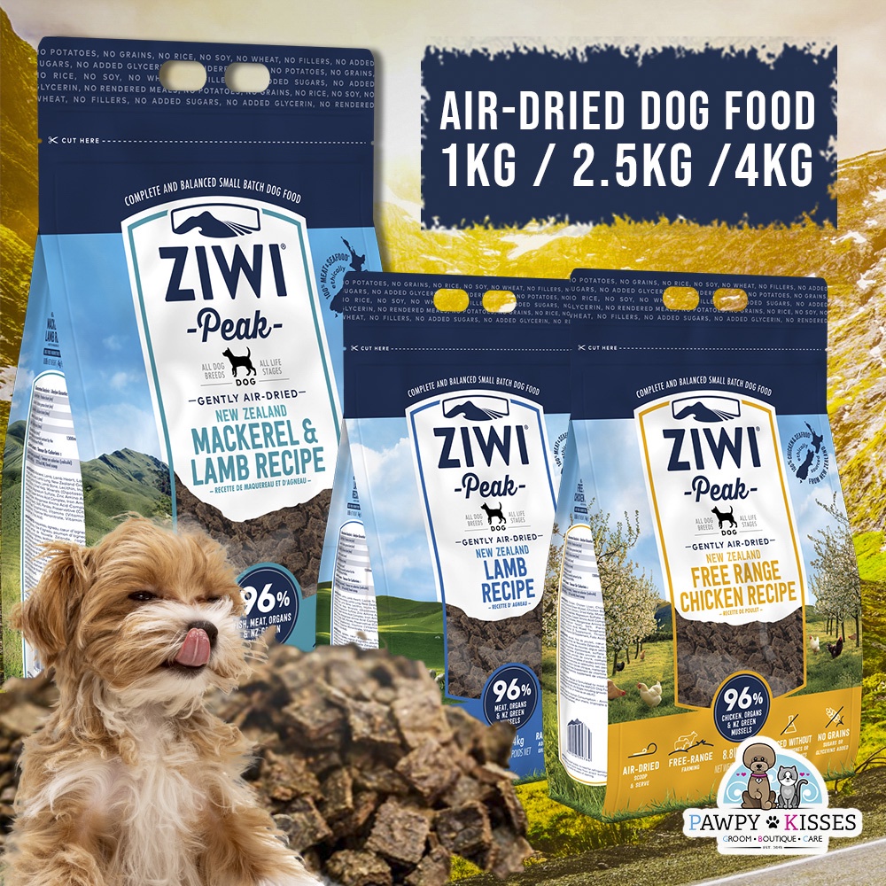 Ziwi Peak Air-dried Dog Food 1kg / 2.5kg / 4kg | Pawpy Kisses | Shopee Singapore