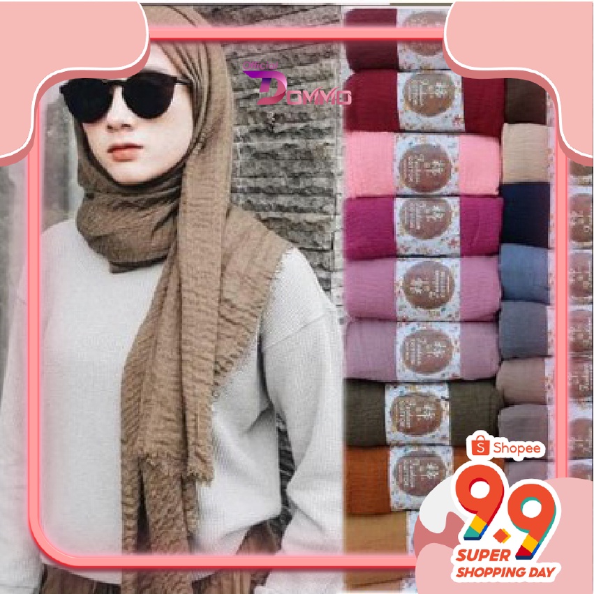 KATUN Dommo - D9000 Crinkle Hijab Pashmina Arabian Shawl Cotton Wide ...