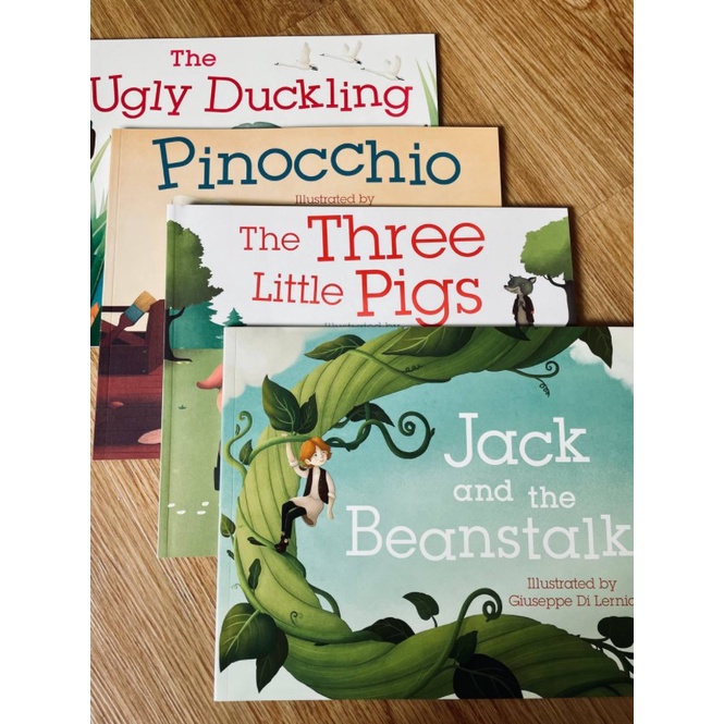 Classic Story Books - Jack and the Beanstalk, Pinocchio, The Ugly ...