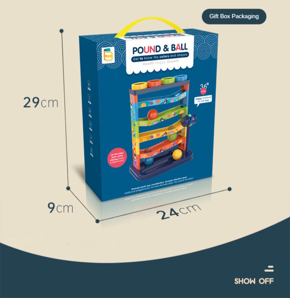 5 Layer Ball Drop Roll Swirling Tower Run with Swirling Ramps & 4 Balls ...