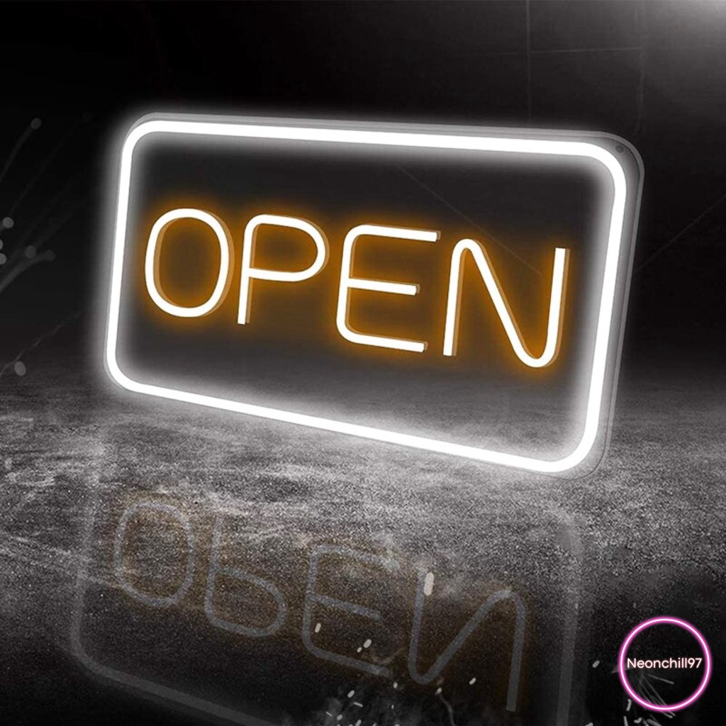 Open neon sign, open led neon light, open understanding neon light to ...