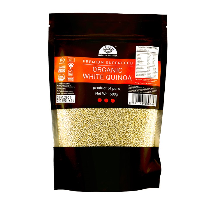 Nature'S Nutrition Organic White Quinoa 500G | Shopee Singapore