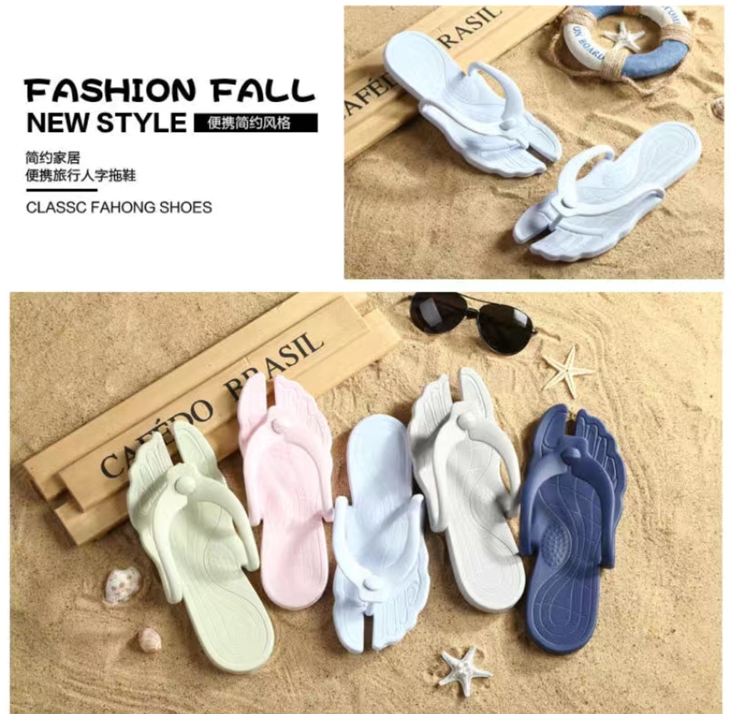🔥 Travel Business Trip Portable Flip Flops Female Bathroom Bath ...