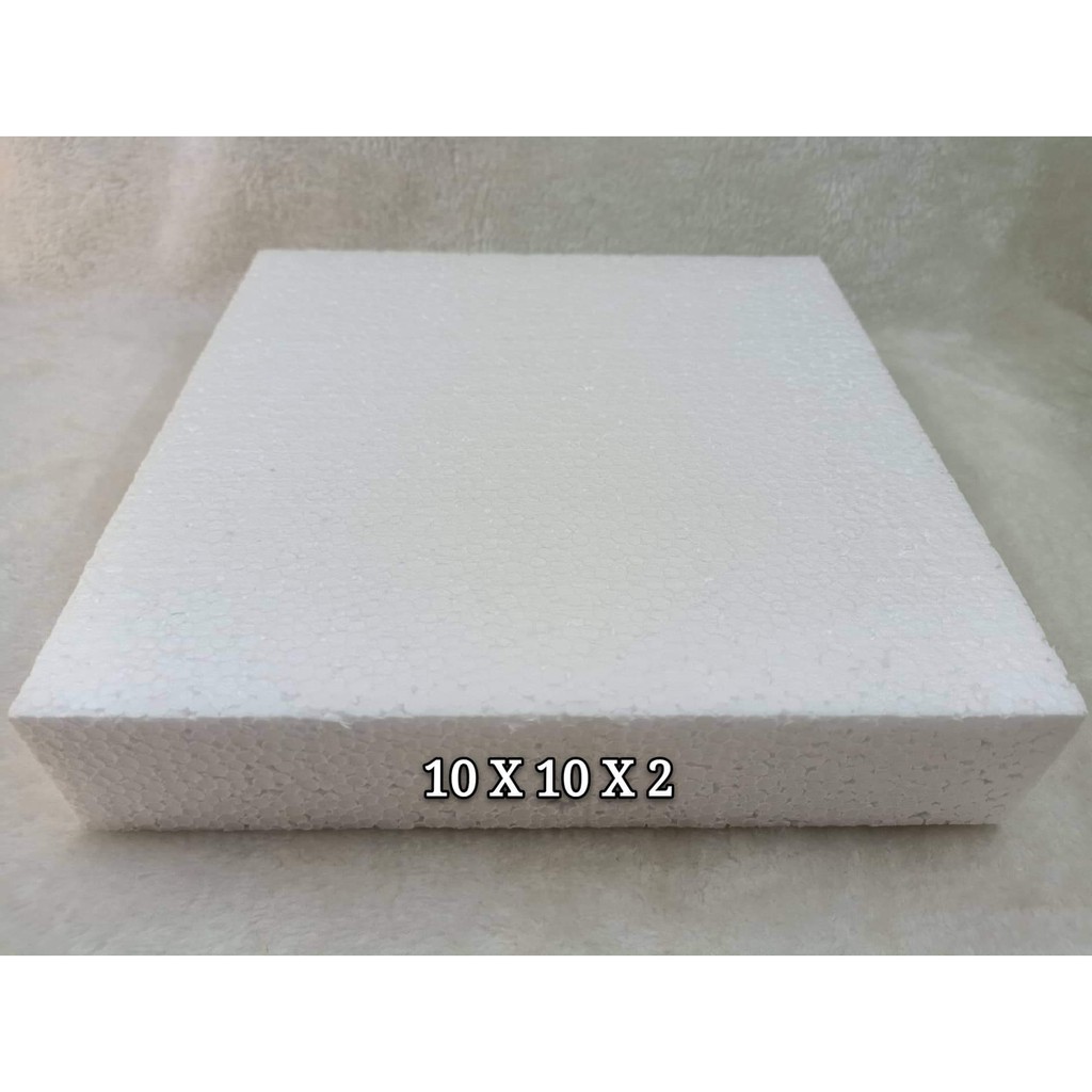 10x10x2" Polyform Square/Cork Square/Square Polystyrene Form /Pc ...