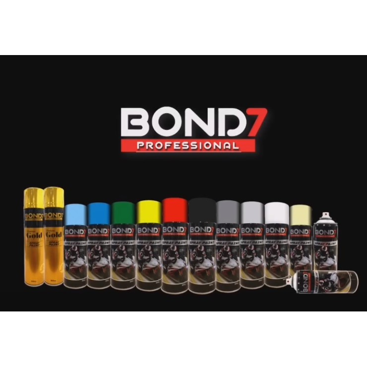 【SG Local Seller】Spray paint Bond 7 Multi color premium paint for Metal ...