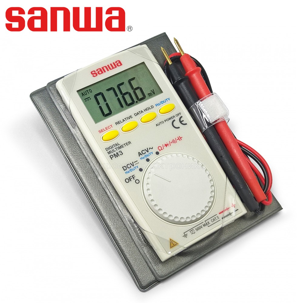 Sanwa PM3 Pocket Type Digital Multimeter AC/DC Voltmeter | Shopee Singapore
