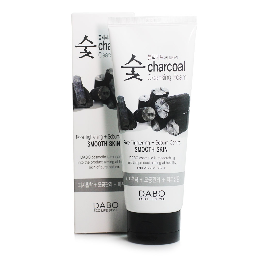 DABO Charcoal Cleansing Foam smooth skin 150ml | Shopee Singapore