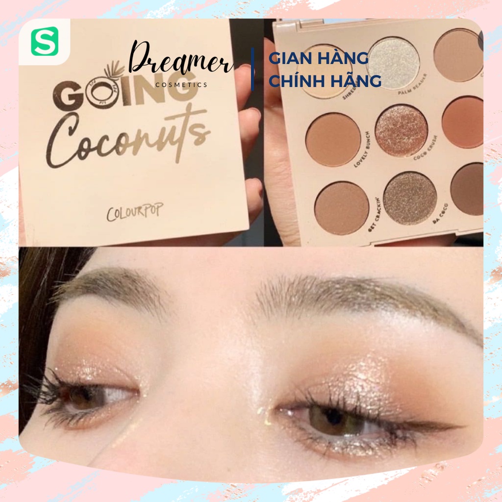 COLOURPOP Colorful Going Coconut Eyeshadow Palette 9-Box Eyeshadow ...