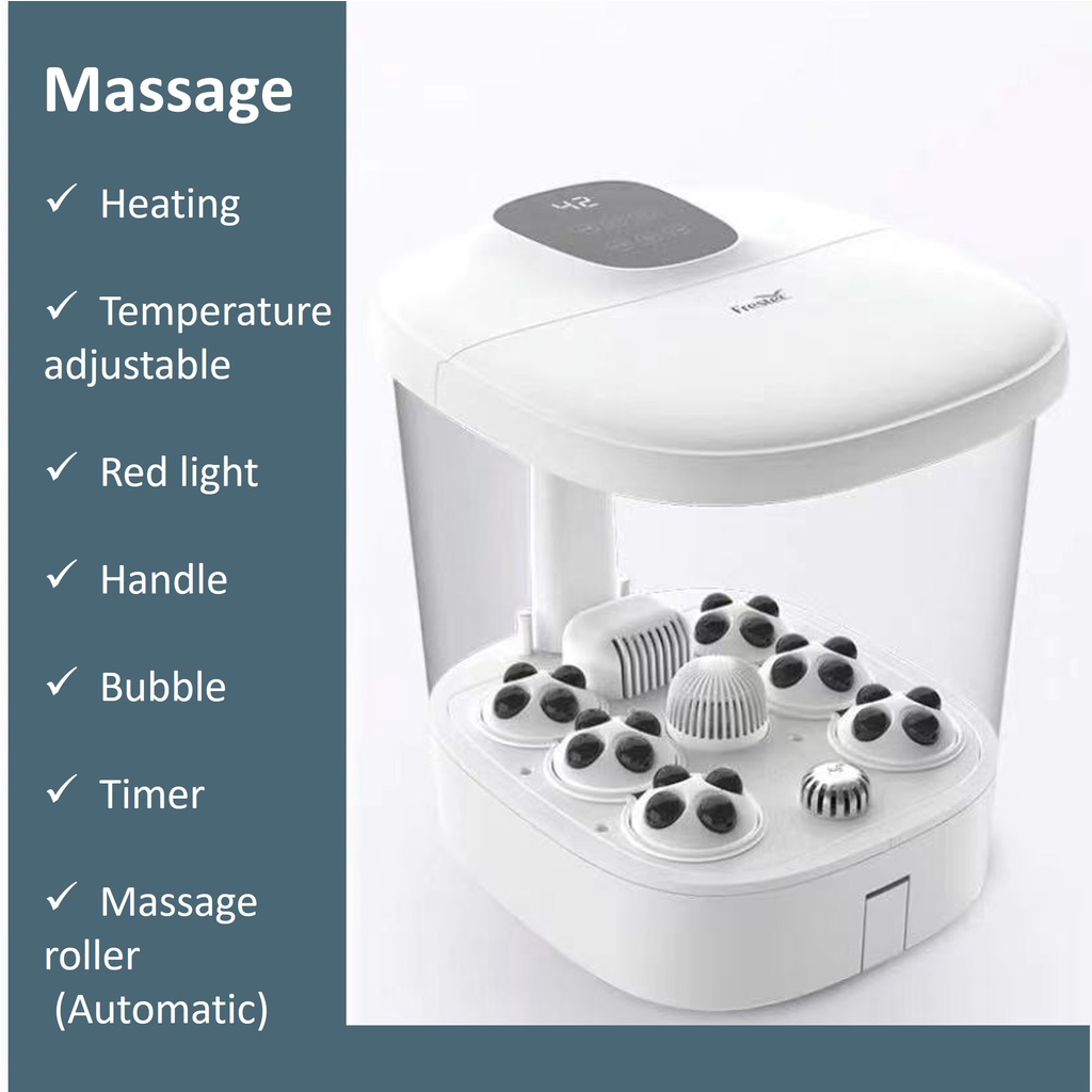 Foot Spa Massage Bucket Heat Bubble Foot Bath Large Relaxing ...