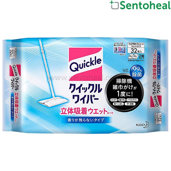 Kao Quickle (Magiclean) Wiper Floor Wet Wipes 24/ 32 sheets Joan Antibacterial- Citrus Herb ...