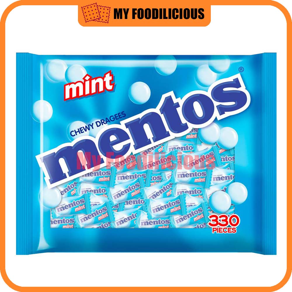 Mentos Mint/Grape/Fruit/Sour Mix/Menthol Chewy Candy 330pieces | Shopee ...