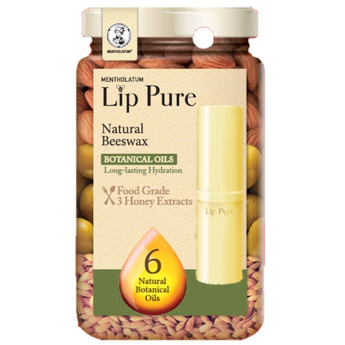 Mentholatum Lip Pure Botanical Oil Fragrance Free 4G | Shopee Singapore