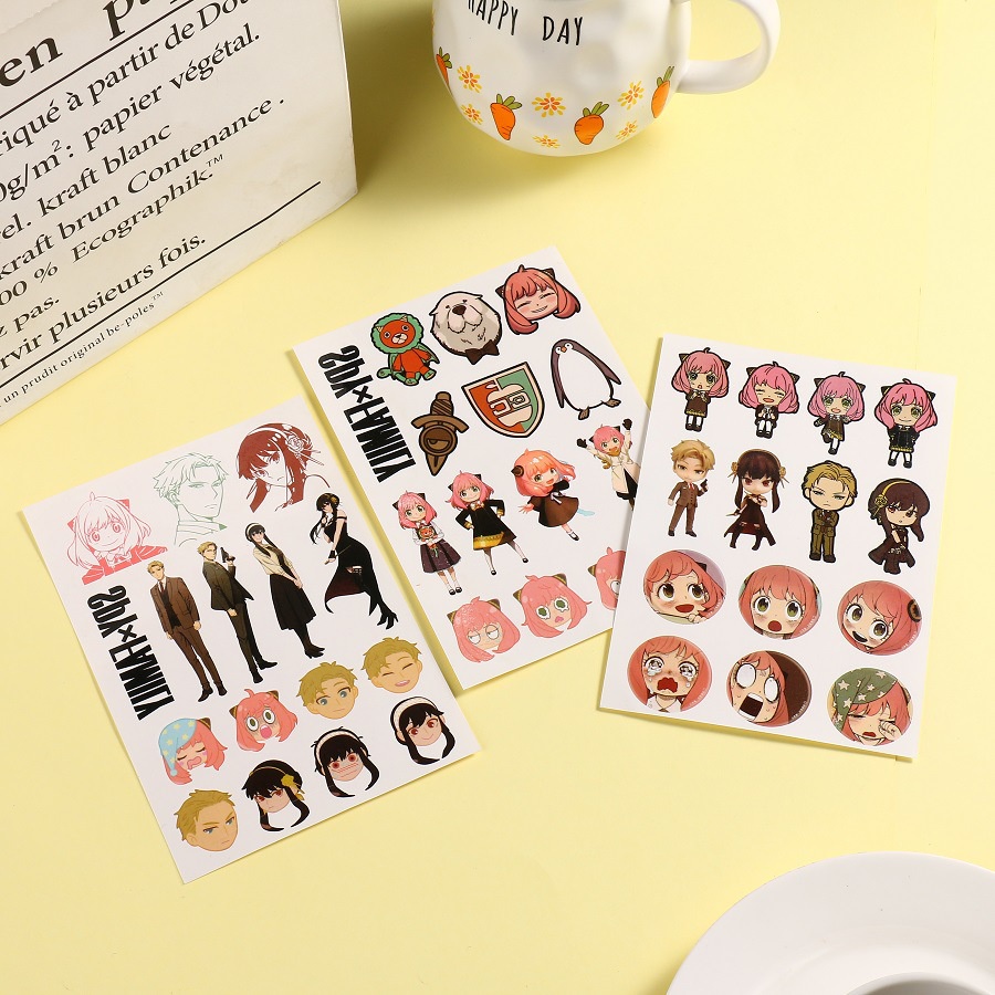 chainsaw man/ghost/Spy x family Sticker/Anime Periphery | Shopee Singapore