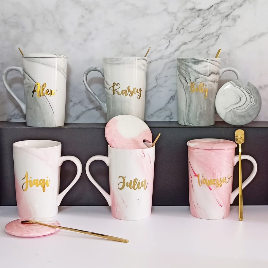 Marble Mug Customised Gift Set | Shopee Singapore