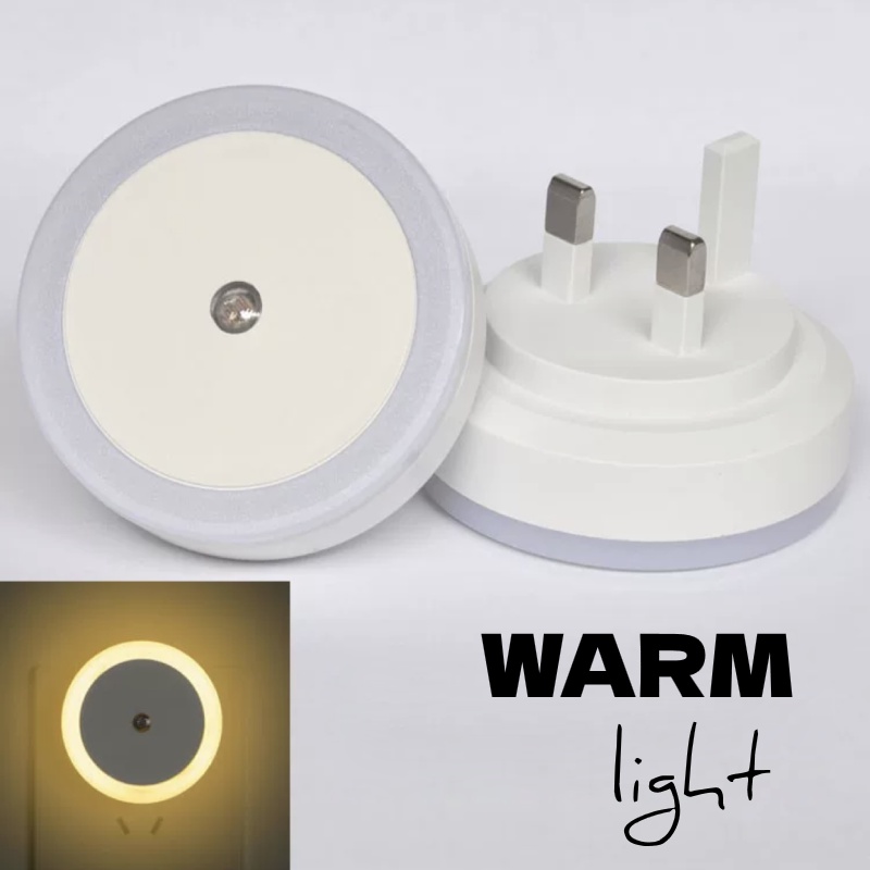 LED Night Light Sensor Control Night Lamp Energy Saving LED Sensor Lamp ...