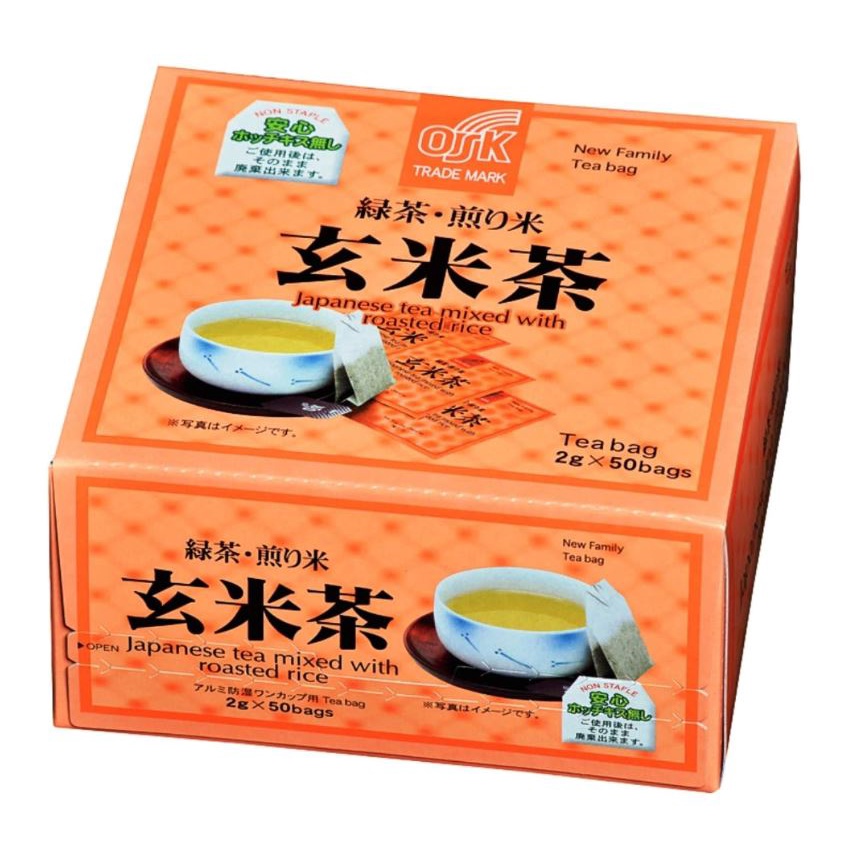 OSK Japanese Green Tea, Roasted Rice, 2g x 50 bags | Shopee Singapore