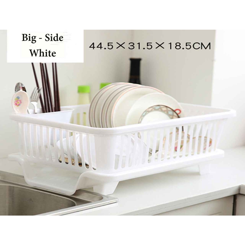 🔥SG Seller🔥Dish Rack Organiser with Front / Side Drainer | Shopee Singapore