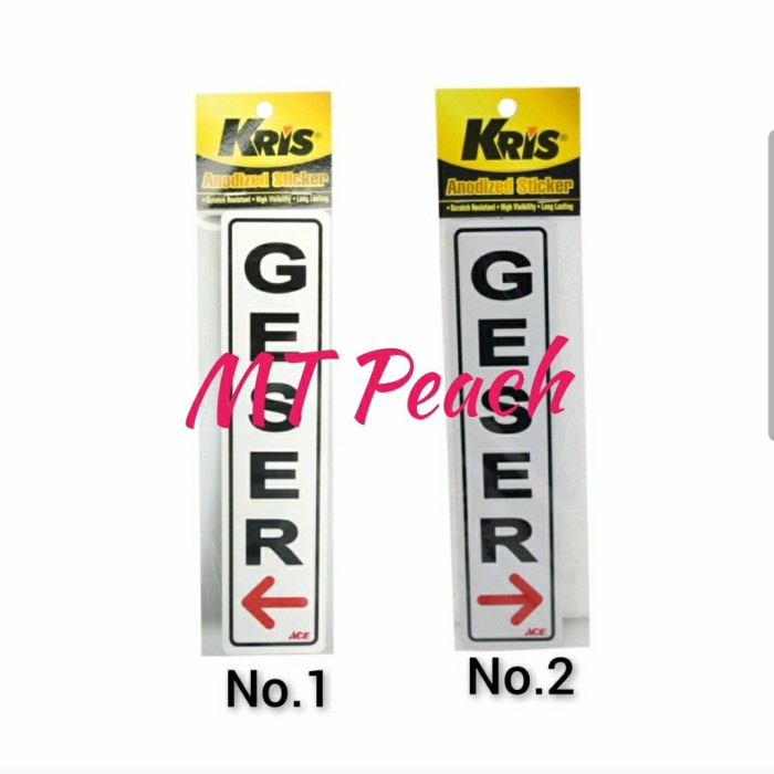 Kris Stickers Sliding Right l Sliding SIGN LABEL ANODIZED STICKER ...