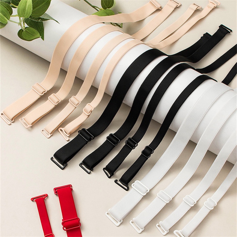 2 Pairs 1cm/1.2cm/1.5cm/1.8cm Underwear Non-slip Bra Straps High ...