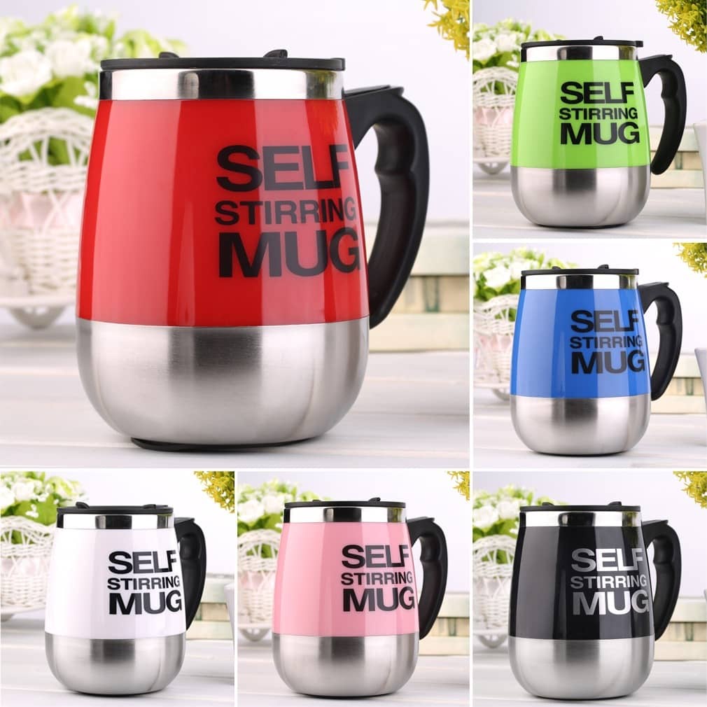 【SpendWithJoy】450ml Self Stirring Mug Stainless Steel Auto Mix Mug ...