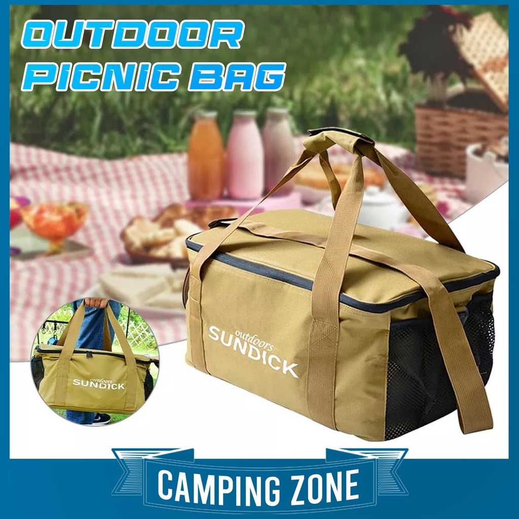 SUNDICK Outdoor Cookware Storage Bag Oxford Cloth Waterproof Large ...