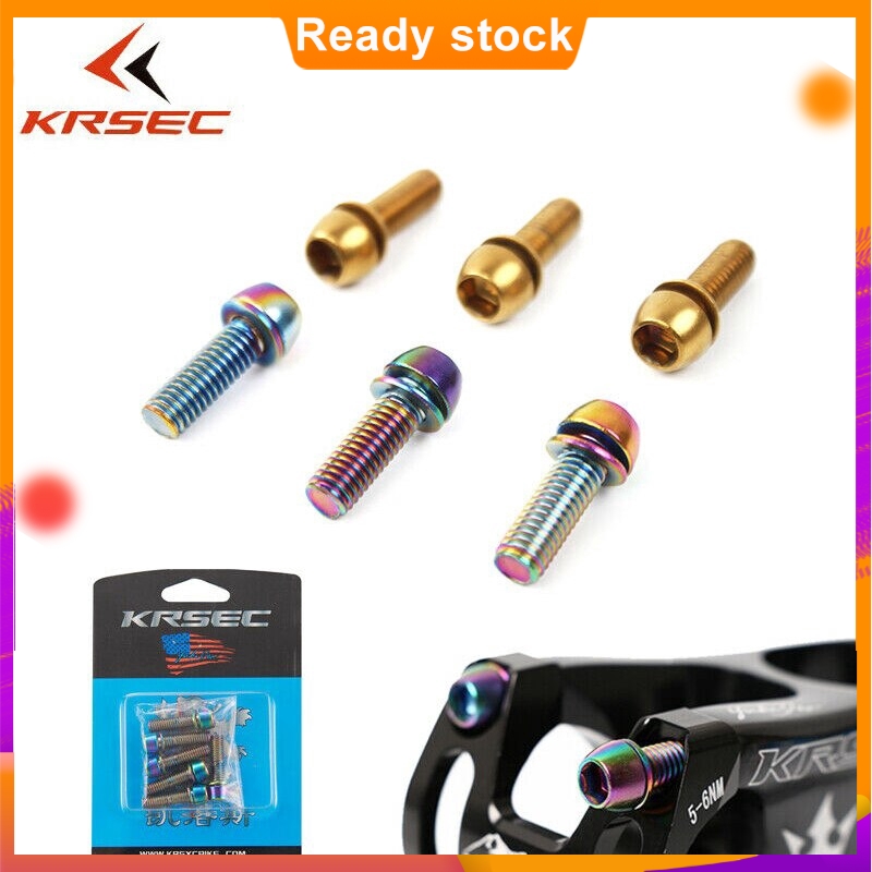 Titanium Bike Stem Screw M6/M5 Screws Stainless Steel Bicycle Bolts Fit ...