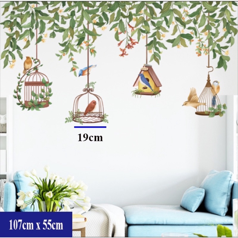 Frigg Green Plant Wall Sticker Diy Peony Rose Flowers Beach Tropical