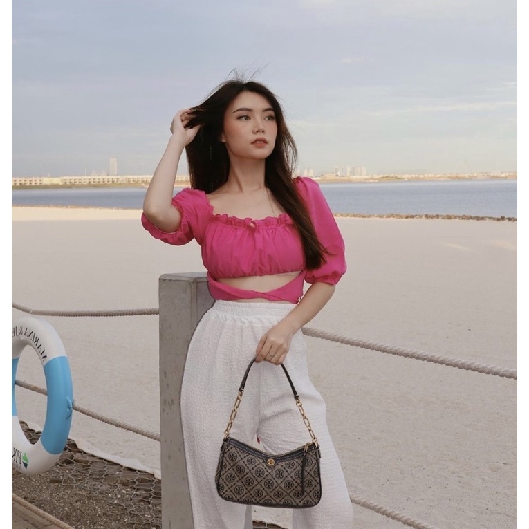 Cozybycoma clea top sample in gray / cozybycoma clea top / comalabel ...