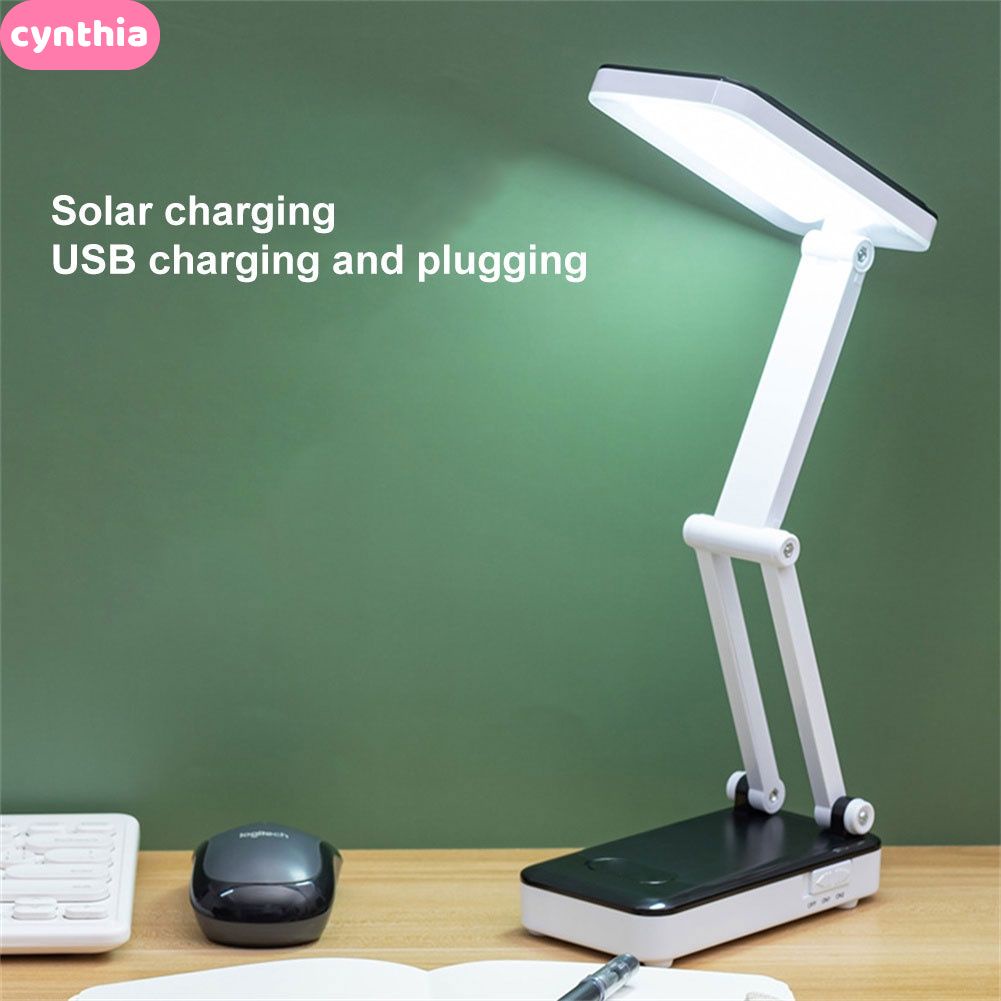 Ready LED desk lamp Foldable USB Solar Desk Lamp Rechargeable Portable ...