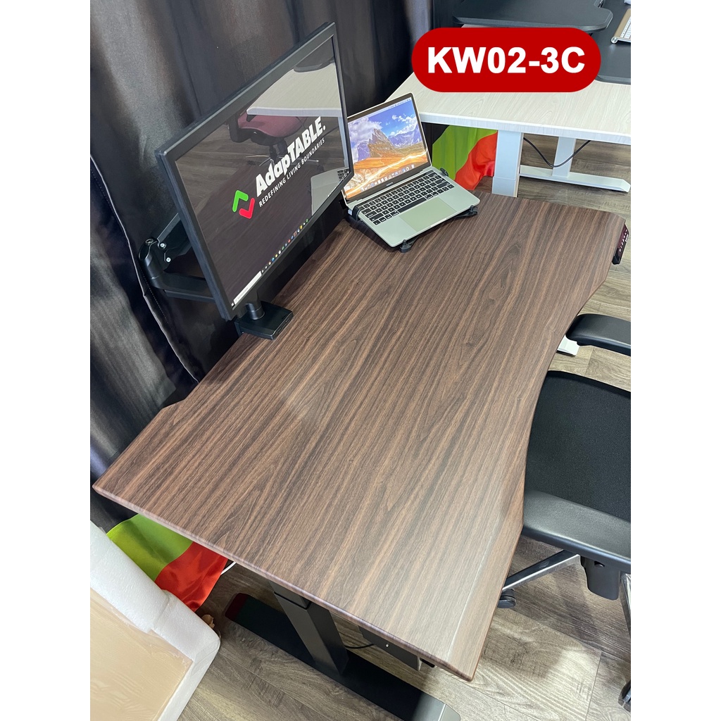 [DUAL MOTOR CLASSIC DESK + 75CM DEPTH DELUXE LAMINATES] AdapTABLE ...