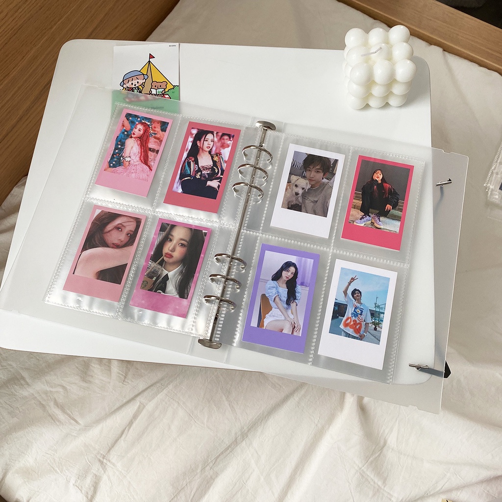 INS A5 Binder 6holes Photo Album Postcard Stickers Organizer Notebook ...