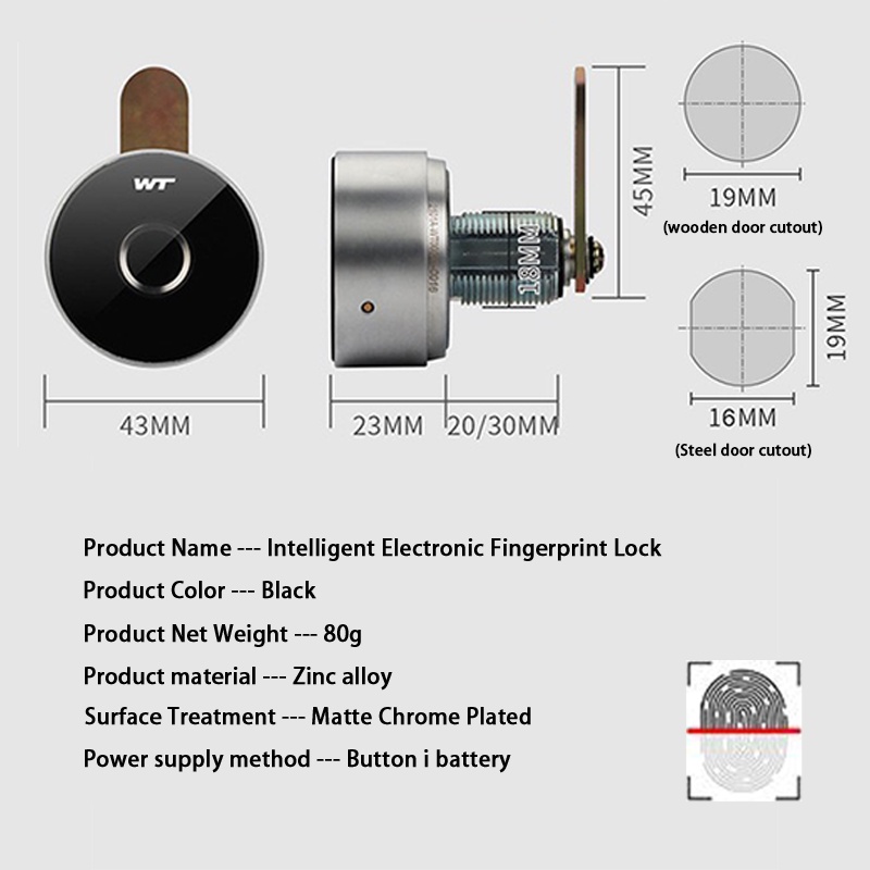 🔥【READY STOCK】🔥 Universal Mini Digital Lock Smart Scramble Pin Code ...