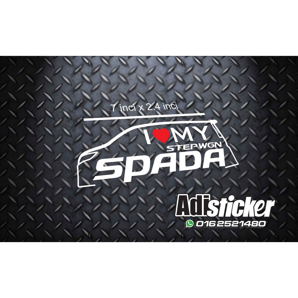 sticker i love my honda stepwgn spada | Shopee Singapore