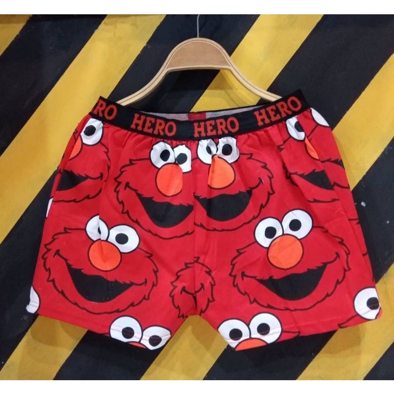 MERAH Special 1 pcs red Elmo adult character distro boxer | Shopee ...