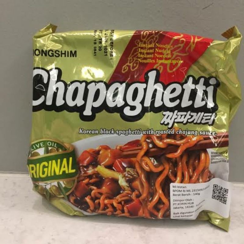 Nongshim Chapaghetti Chapaguri Chapaghetti 140 Gr Made In Korea Halal ...