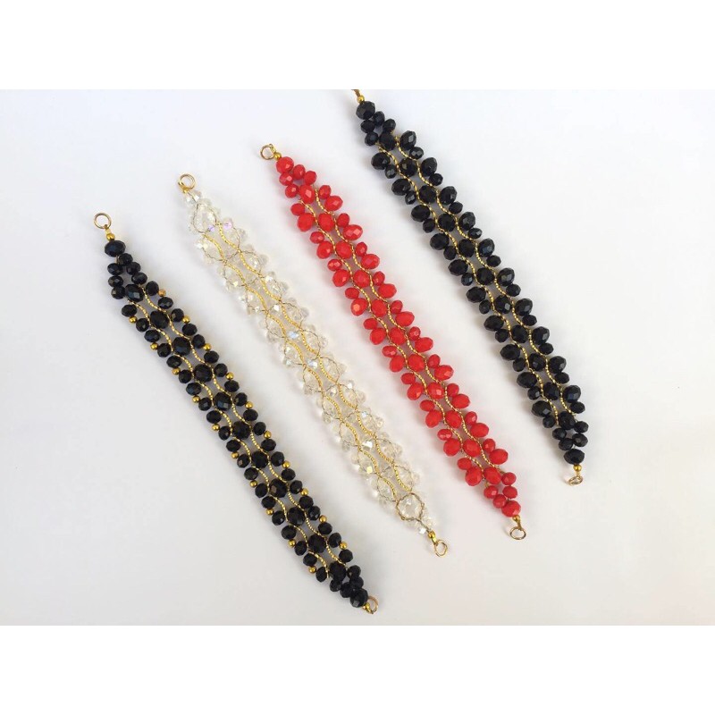 Czech crystal hijab mask hook with gold threaded nails/hijab mask ...