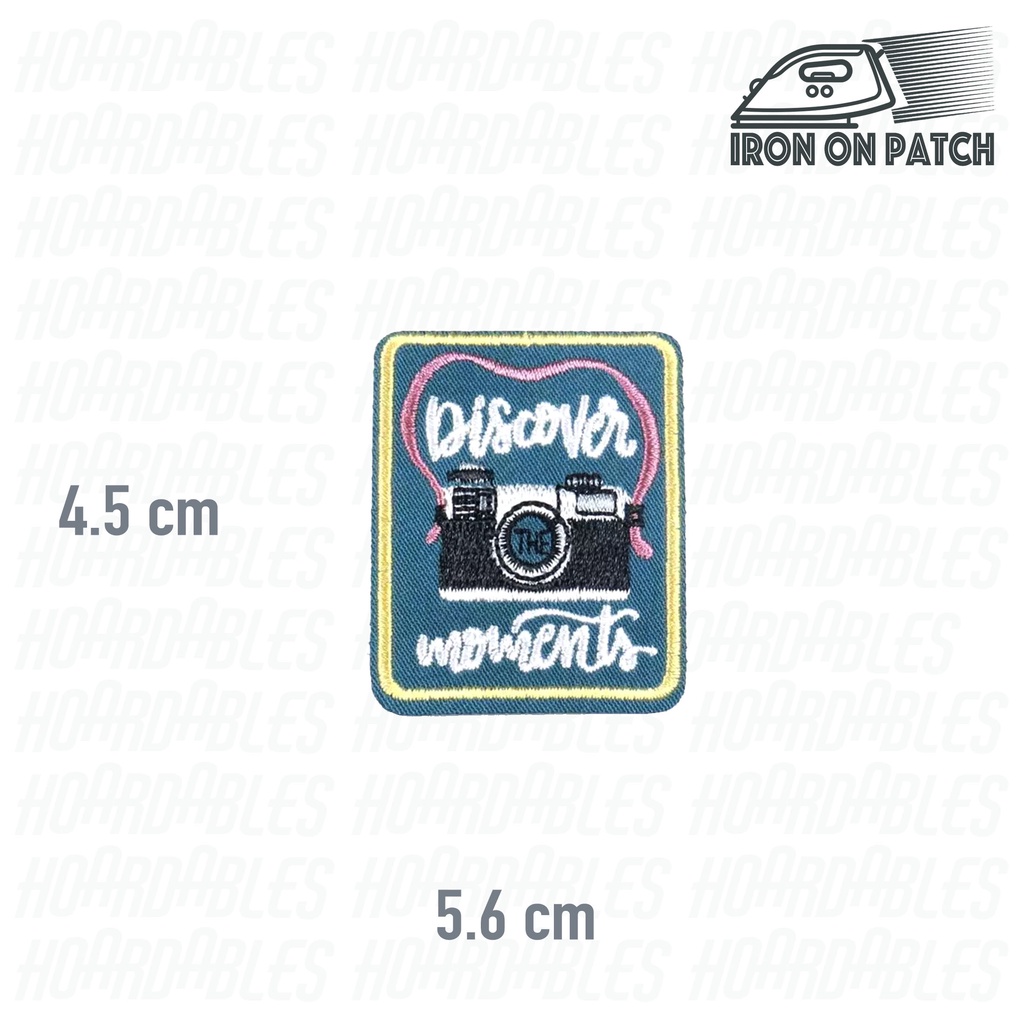 Discover the Moments Camera Film Travel Iron On Sew DIY Decor ...