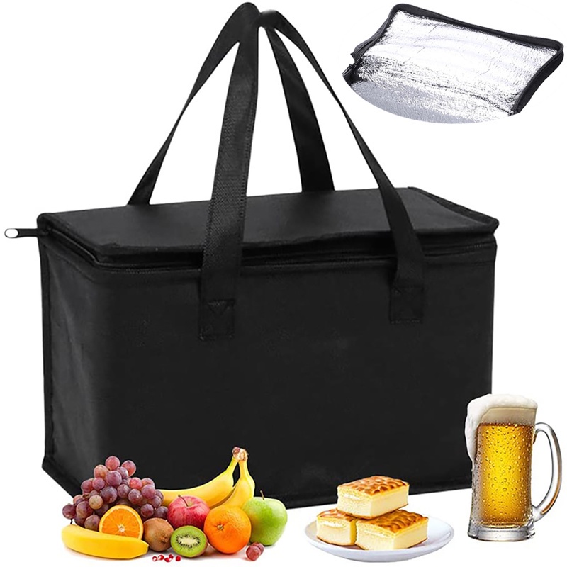 Functional Cooler Bags Outdoor Picnic Non-woven Aluminum Foil Thermal ...